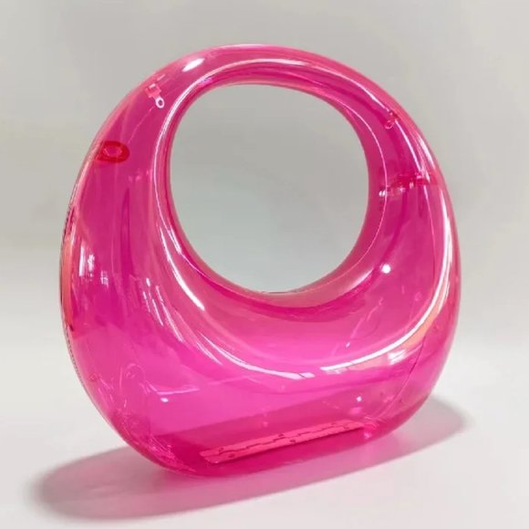 House Of Adornments | Bags | Mod Pod Purse Neon Translucent Pink ...